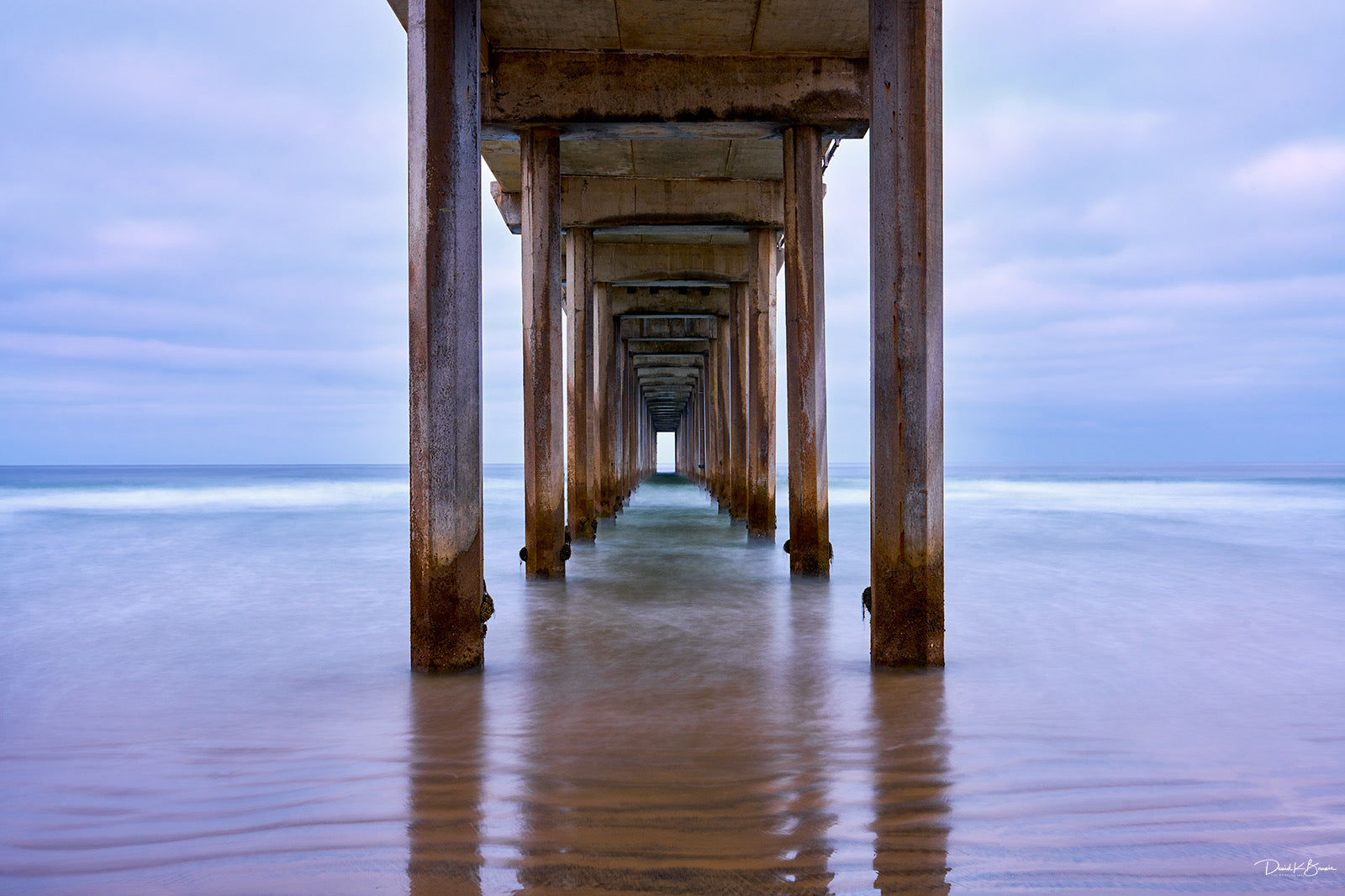 Dawn at Scripps Pier Greeting Card Set – David Beavis Fine Art